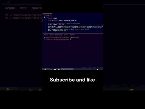 Generate image from text with random gradient background using python