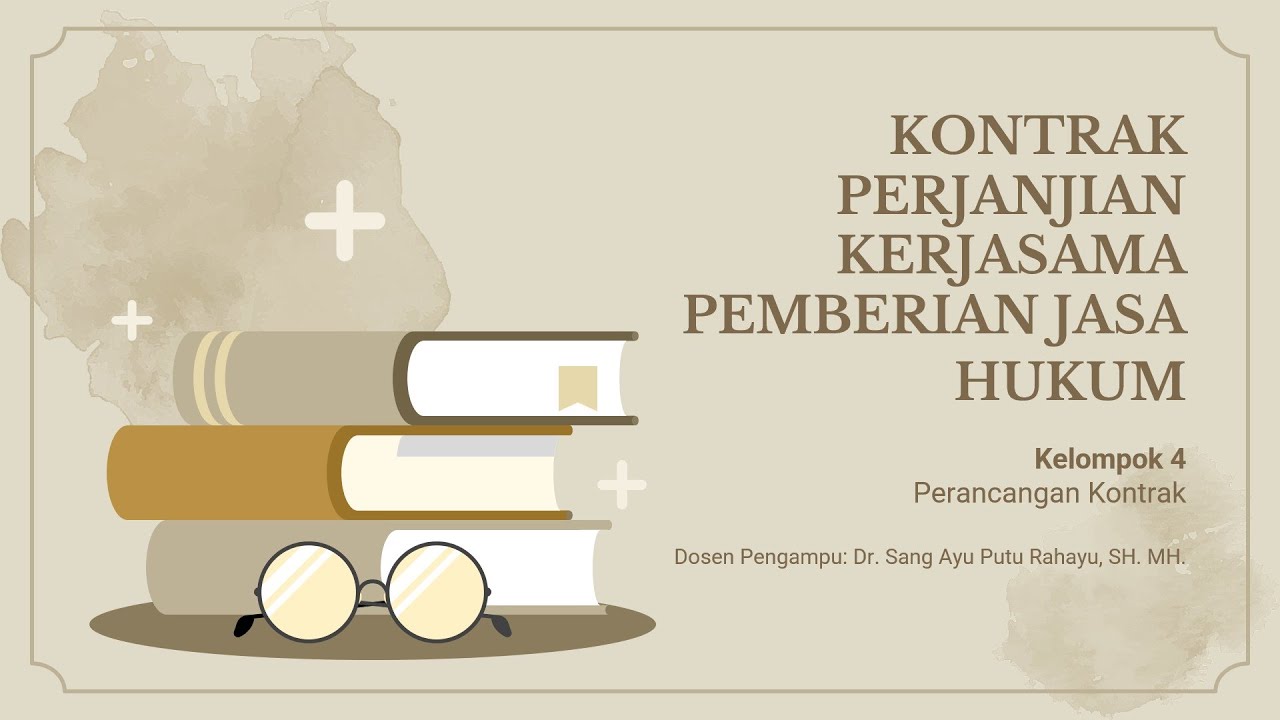 Kontrak Perjanjian Kerjasama Pemberian Jasa Hukum