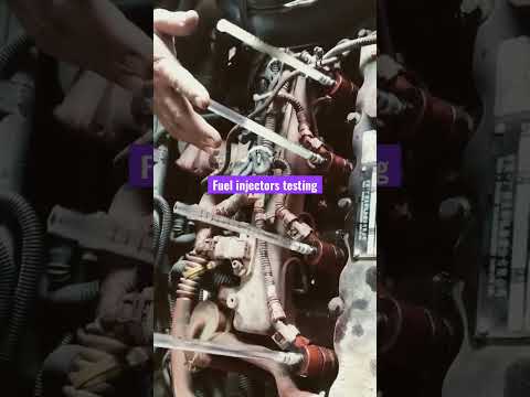 Fast way to test fuel injectors in your car #automobile #mechanical #injectors #shorts
