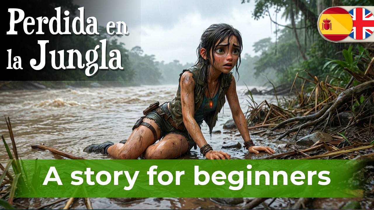 START LEARNING SPANISH with Easy Story (A1-A2) – Perdida en la jungla