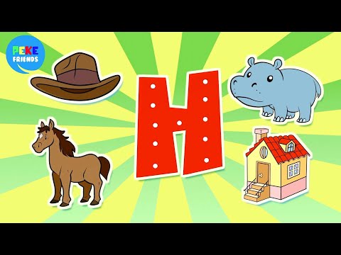 Letter H for Kids 🎩 🏠 | Learn the Alphabet with Pekefriends!