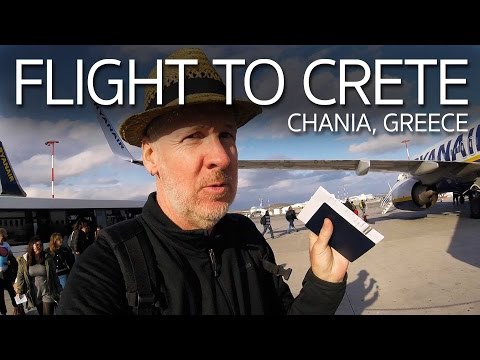 Flight to Crete Greece