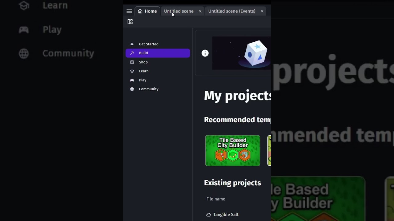 #shorts  gdevelop tutorial INTERFACE