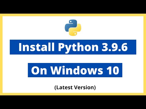 How to install Python 3.9.6 on Windows 10