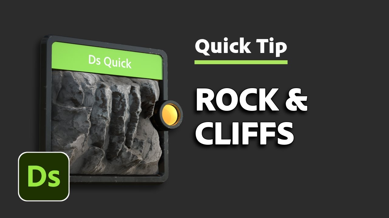 Rock And Cliffs | Designer Quick Tip #13 | Adobe Substance 3D