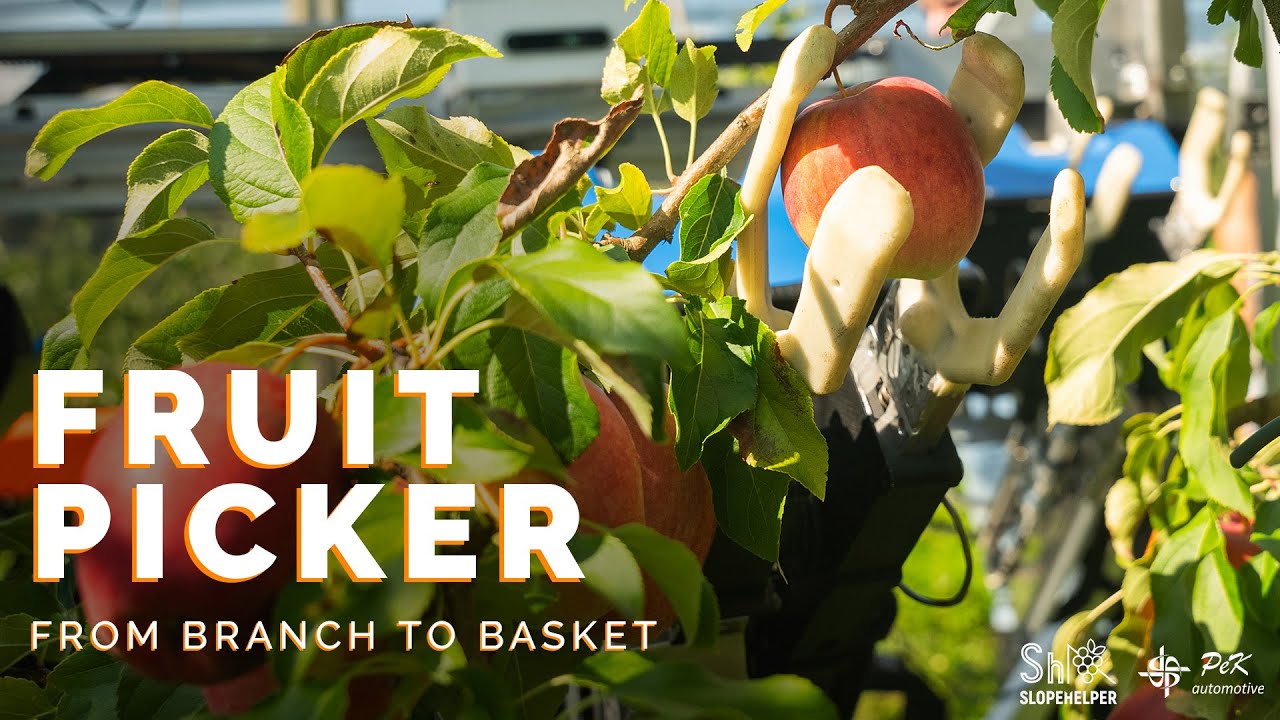 Autonomous Fruit Picker | Slopehelper robot by PeK Automotive 🍎