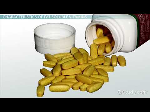 What Are Fat Soluble Vitamins    Definition, Functions, Characteristics & Examples