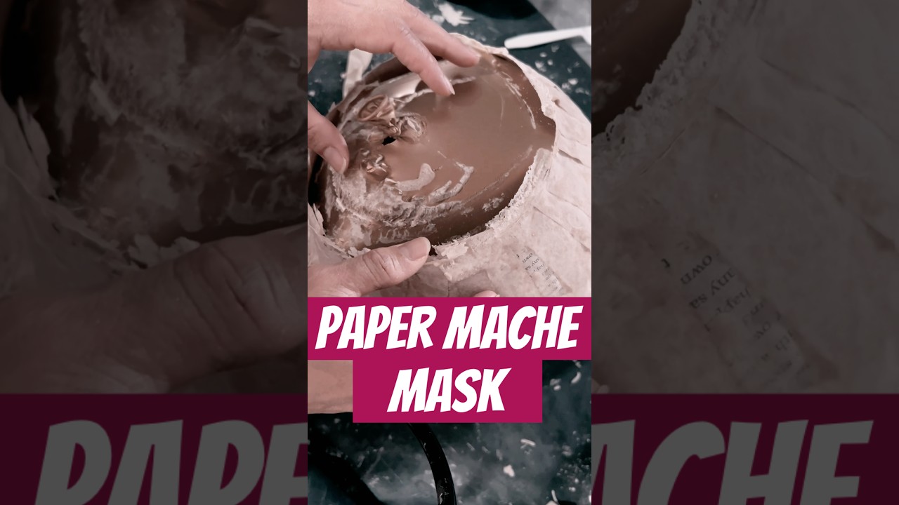 How to make your own mask #papermache #papermask #kidscraftactivities