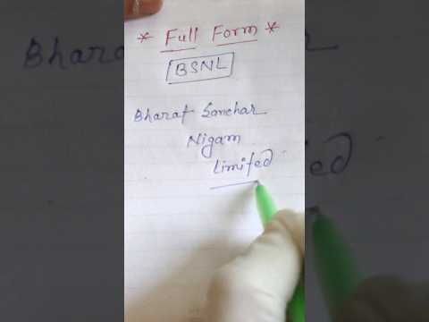 full form of BSNL #BSNL #FULLFORM #FORMBSNL #FULL FORM BSNL #knowledge #EDU #computer #VVI #importan