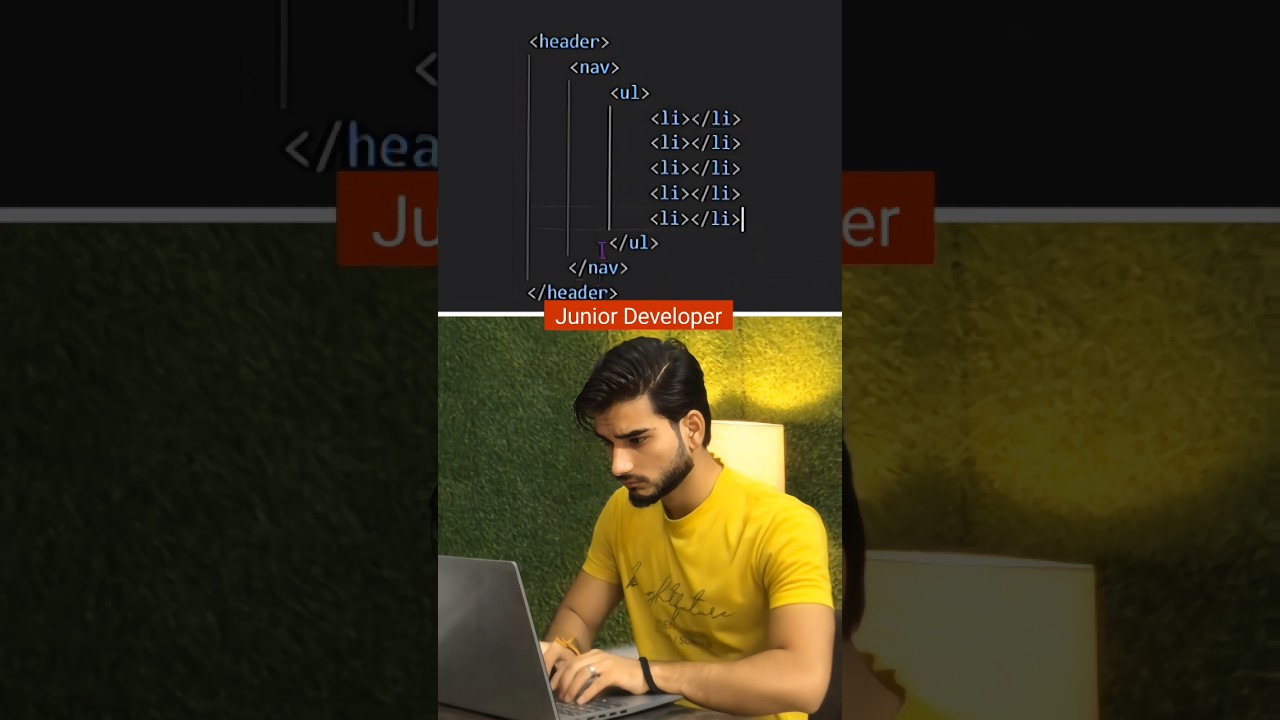 Junior Developer 🤡 VS Senior Developer 🤓#web  #webdeveloper #webdevelopment #coding #programming