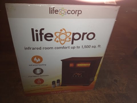 Unboxing video for life pro Infrared heater for up to 1,500 sq ft