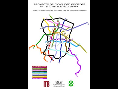 Diseñando el Mapa del Plan Maestro del Metrobús 2020 - 2060 PME ZMVM - SNT VTC