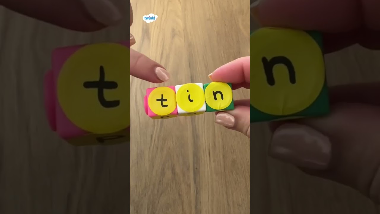 CVC word cubes #phonics