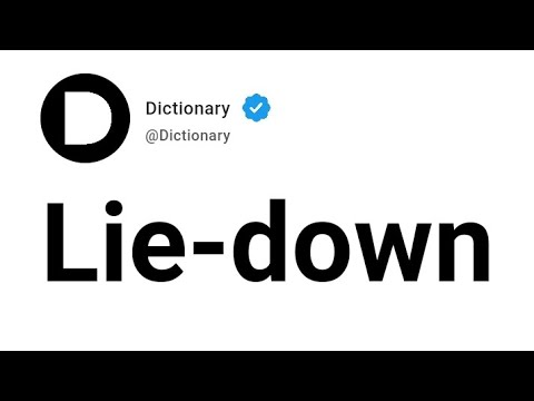 Lie-down Meaning In English