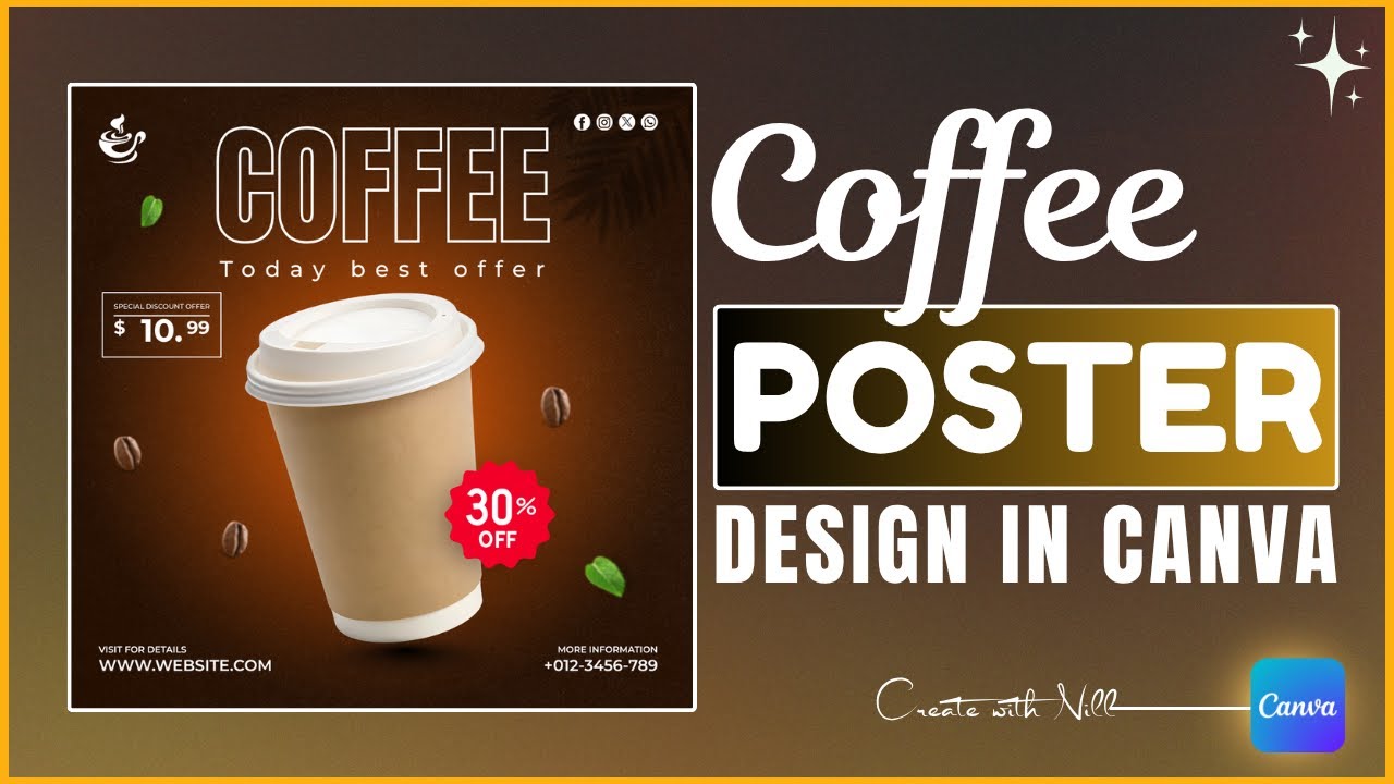 Make a Professional Advance Coffee Poster Design in Canva 2026 That Stands Out
