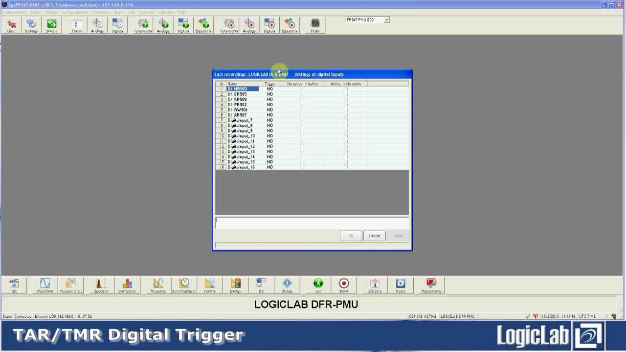 SpyFR947 - DFR Software - Trigger