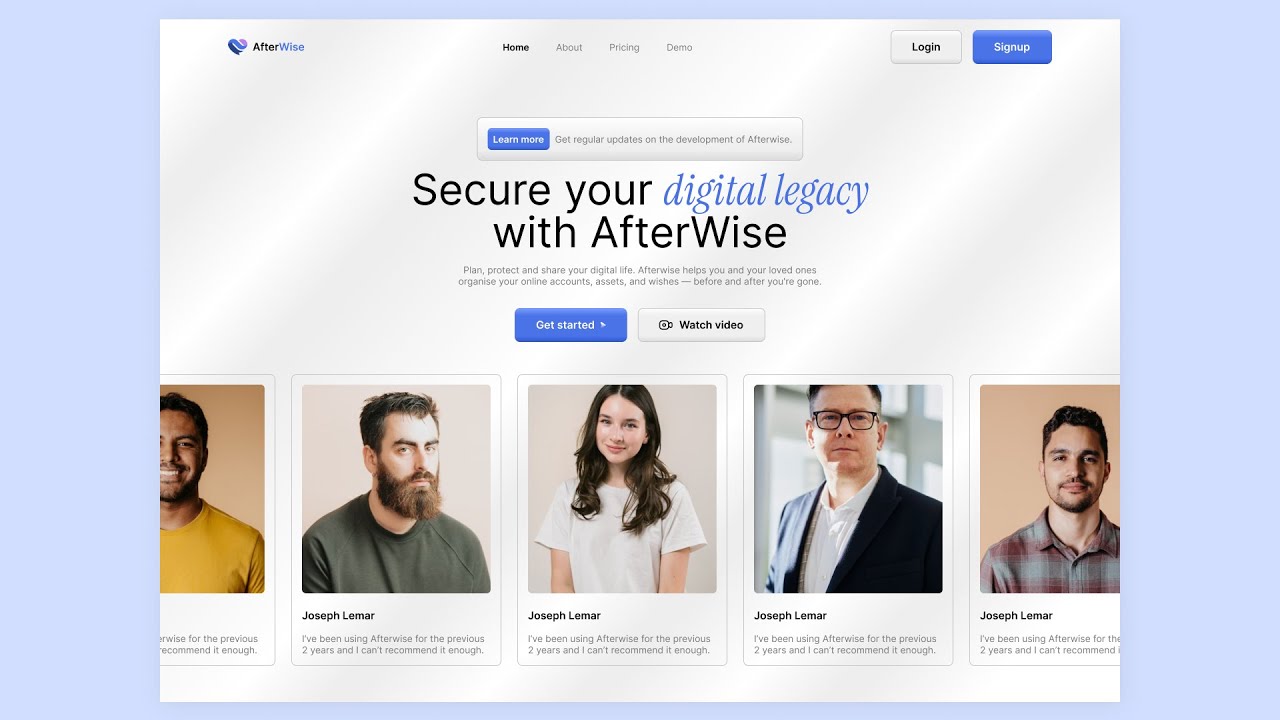 SaaS landing page hero section redesign timelapse