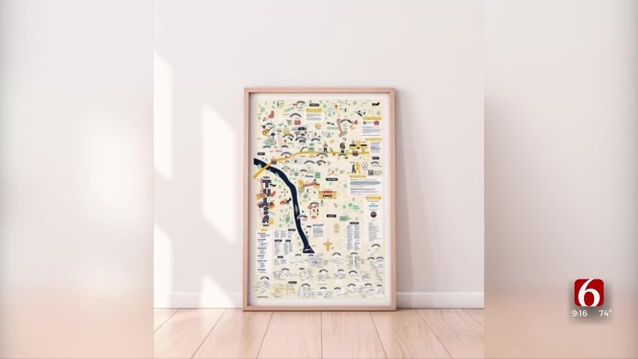 Watch: 'Map Works Tulsa' Offers Free Map Highlighting The City's Attractions