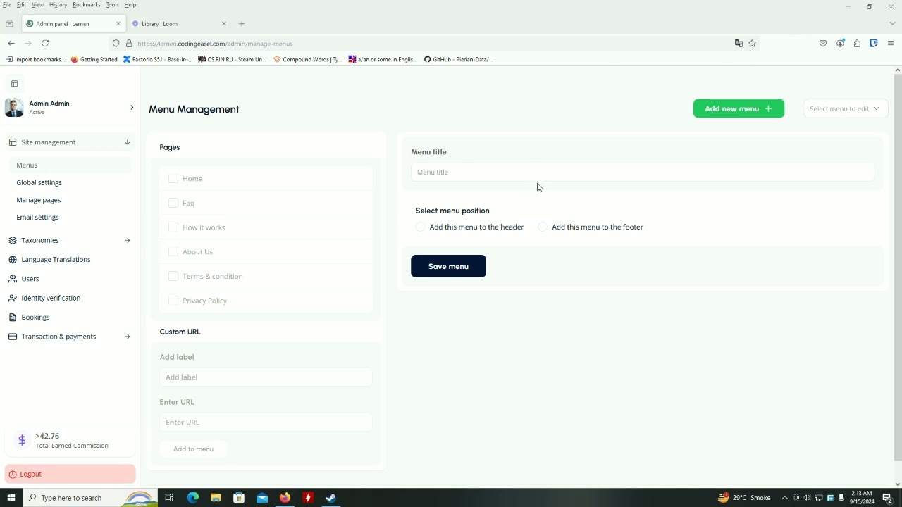 Global Settings Overview: Mastering Site Management on Lernen