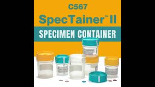 Simport Scientific SpecTainer II Urine Container, Sterile, Cyan C567-120CYS