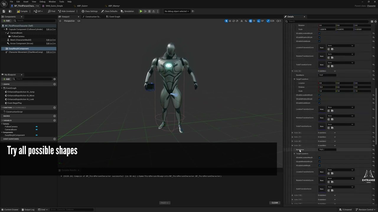 EasyMorph - Installation / Skeletal Morph Setup #unrealengine #tutorial