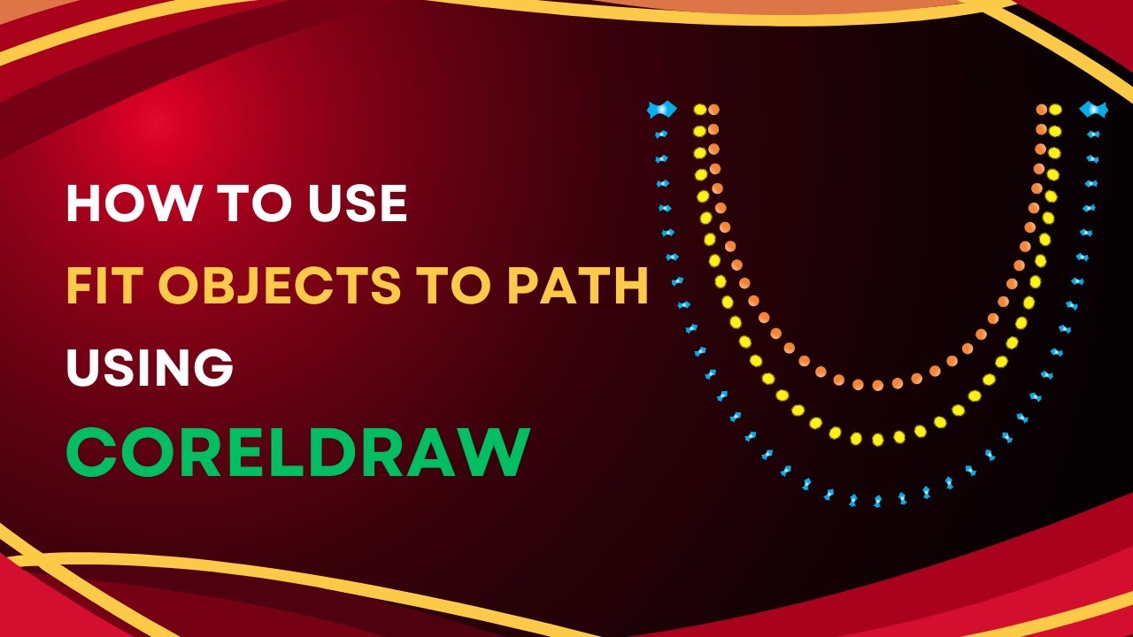 How to apply vector objects into the path using CorelDRAW