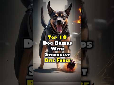 Top 10 Dog Breeds With Strongest Bite Force #trending #viral #dogs