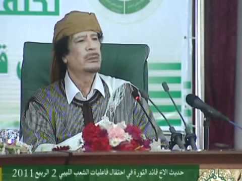 Muammar Gaddafi Explains The Insurrection In Libya On The 34th ...