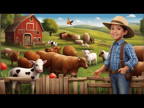 Old Farmer Joe Had A Farm | Joe's Farm Song For Kids | Lyrics