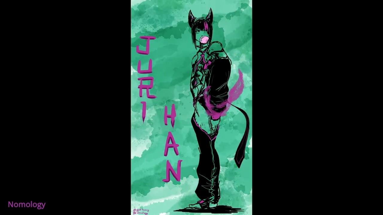 Street fighter 6 Juri han fan art