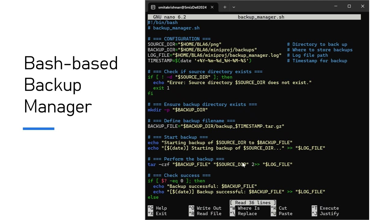Mini Project - Backup Manager