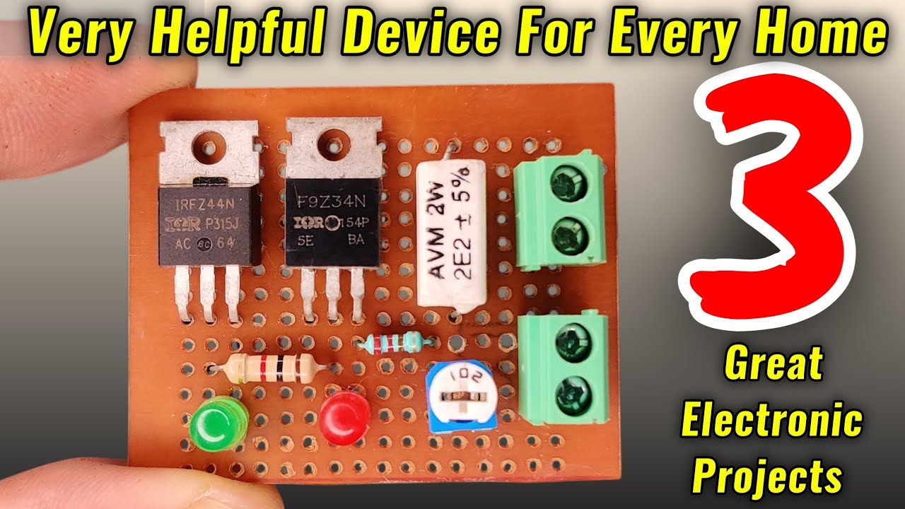 3 helpful Electronics Projects for Beginners