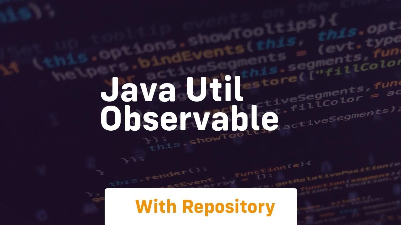 java util observable