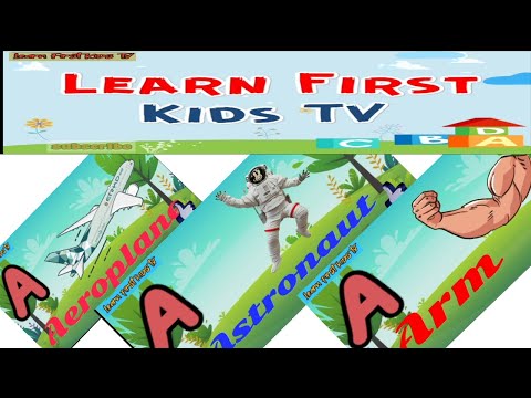 Words That Start with A | Words That Start with Letter A for apple | Kids Learning Videos