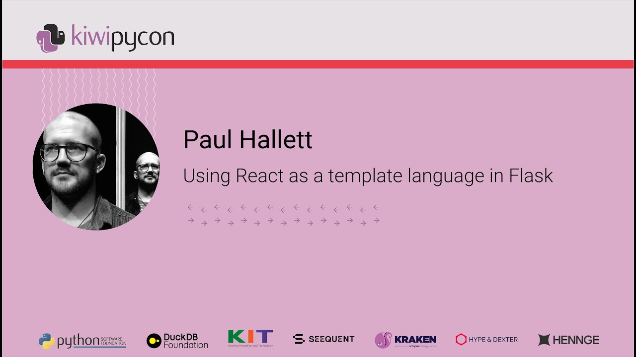 Using React as a template language in Flask by Paul Hallett