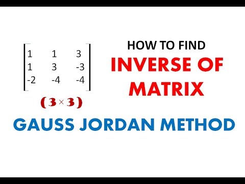 GAUSS JORDAN METHOD FOR FIND INVERSE OF A – Giant Engineering
