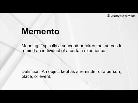 Memento Meaning