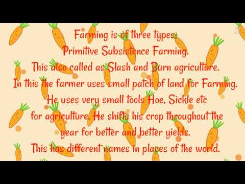Agriculture/Types of Farming/Primitive Subsistence Farming/ Dhanush /