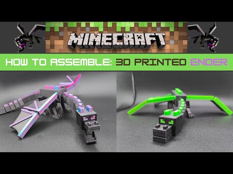 🐉 Flexi Ender Dragon Print in PLace | Minecraft Dragon | Lowk Dragon ...