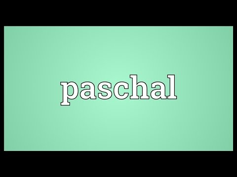 Paschal Meaning