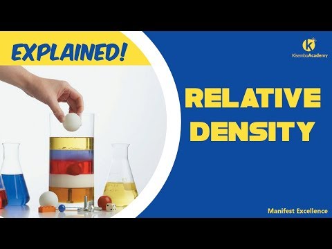 What is relative density- Relative density Meaning in Physics -KisemboAcademy