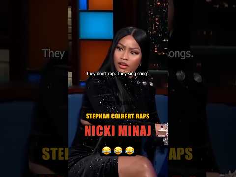 Nicki Minaj and Stephan Colbert rap her song ππΈπ― #nickiminaj #stephancolbert #hiphop #rapper