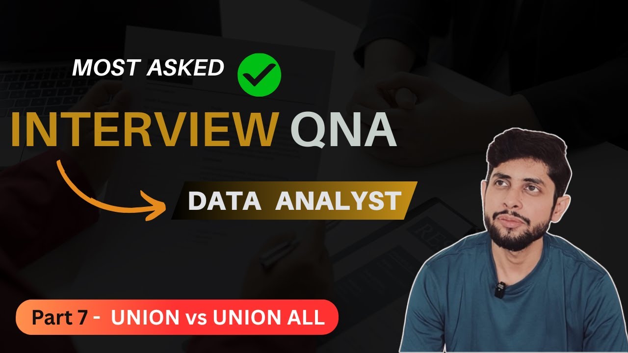 Union Vs Union All 🔥| SQL Interview Question👍