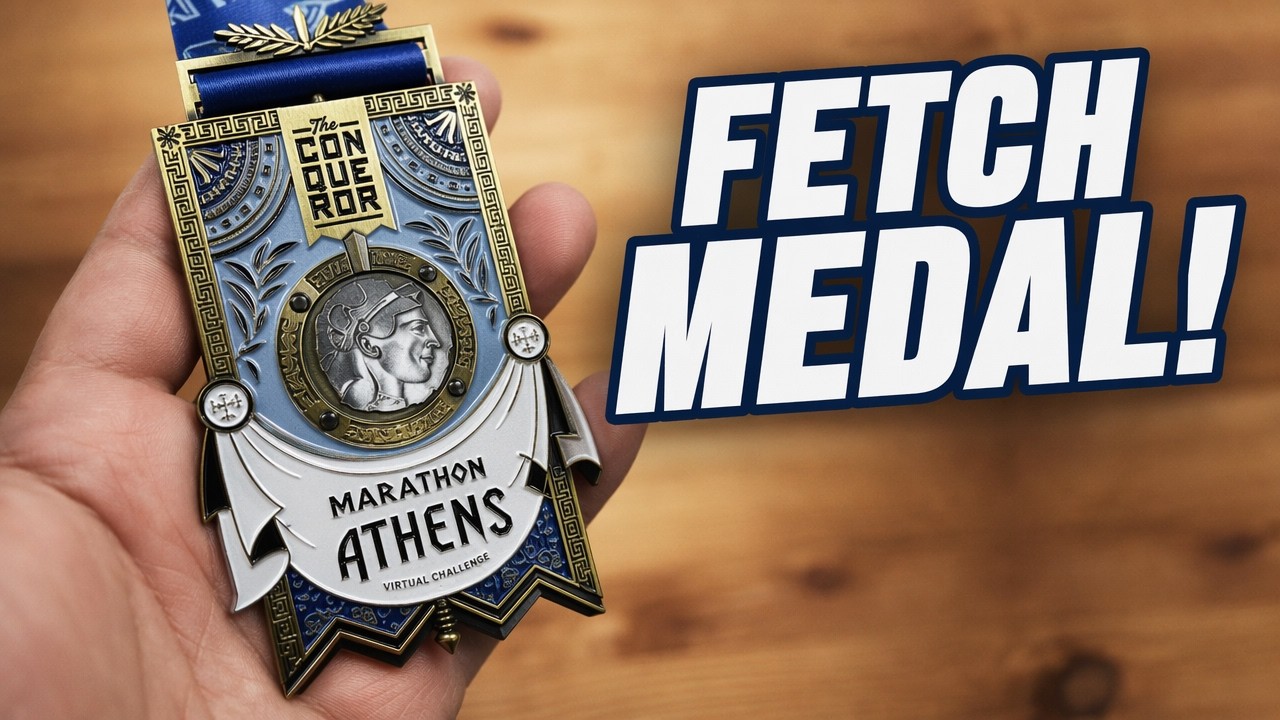 The Conqueror Marathon Challenge Medal Is Fetch!