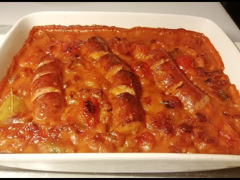 Baked Beans with Smoked Sausage in [the Oven]