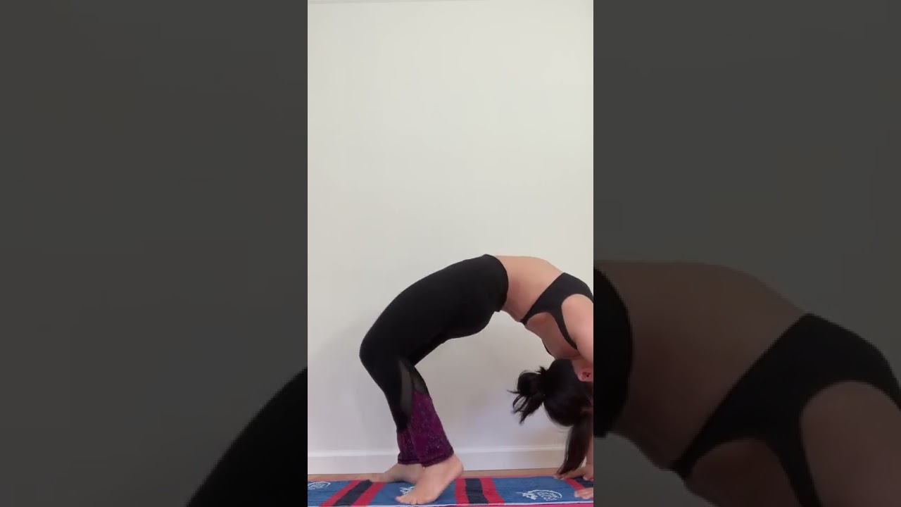 Urdhva Dhanurasana Vinyasa (Back Bend Wheel Yoga Pose Transition Practice)🧘‍♀️