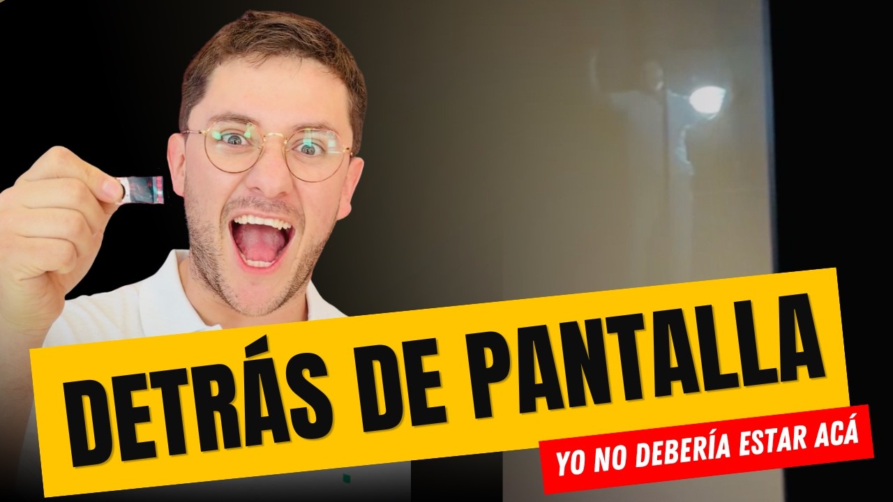 I went into a movie theater and got behind the screen | I shouldn't be