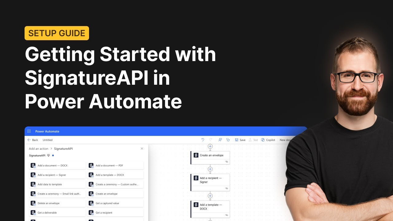 Getting Started: Send Documents for E-Signature with SignatureAPI + Power Automate (Setup Guide)