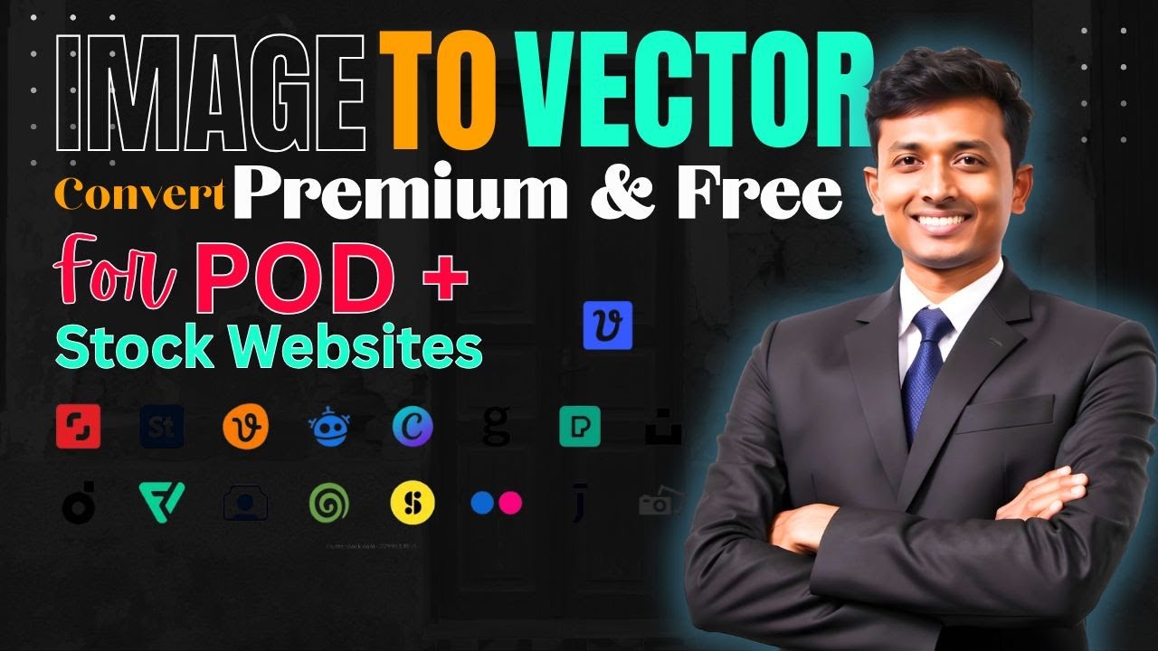 Image To Vector convert Premium and Free Vectorizer Ai, vector magic for POD & Stock Sites