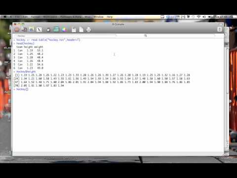 R - Manipulating data (Vid 1).